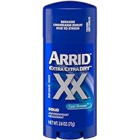 Amazon.com : Arrid Deodorant 2.6 Ounce Solid Xx Cool Shower (76ml) (2 ...