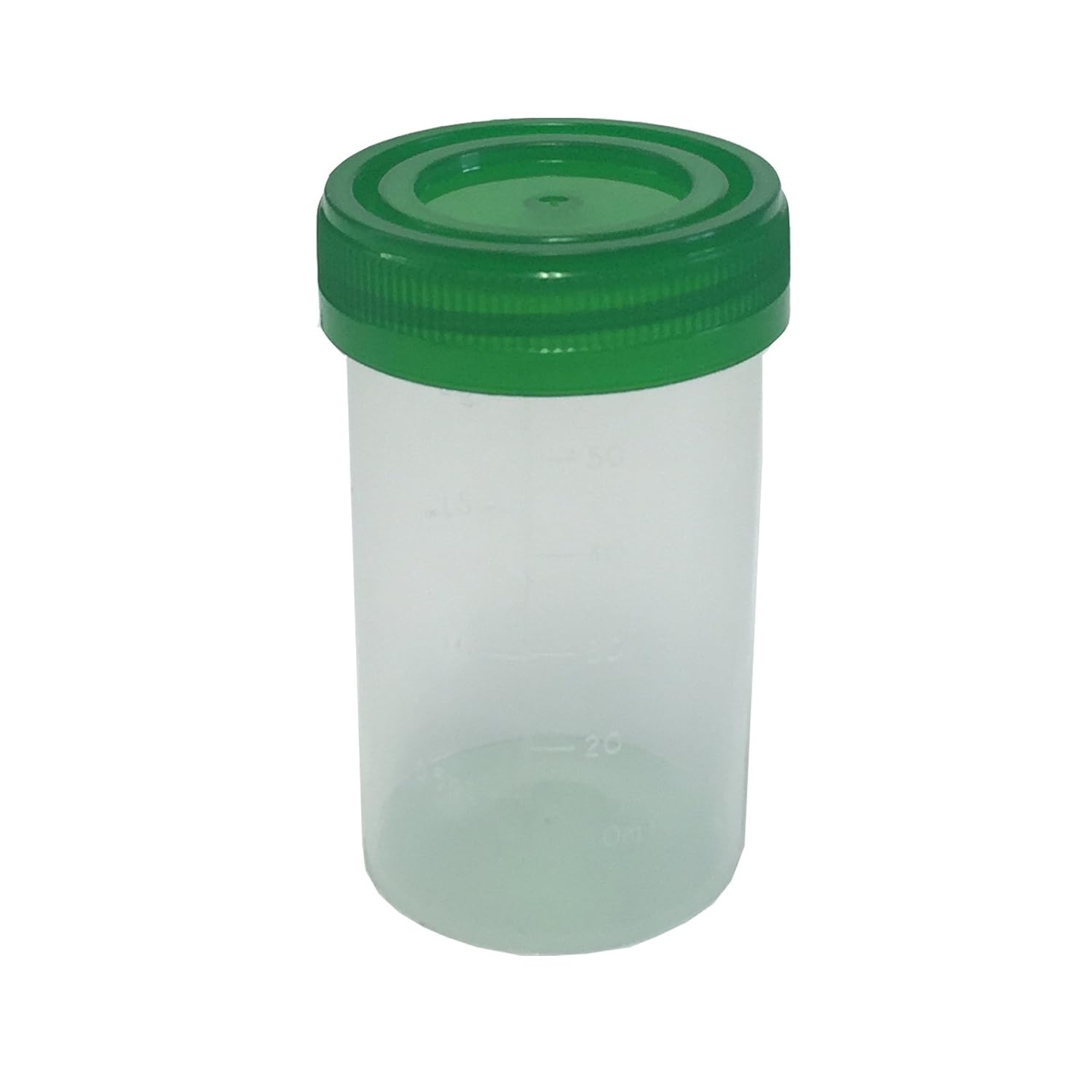 24 x QUALICARE 60ML SPECIMEN UNIVERSAL GREEN LID POLYPROPYLENE SAMPLE ...