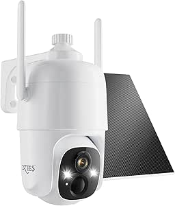 Dzees Solar Security Cameras Wireless Outdoor, 2K Battery Powered ...