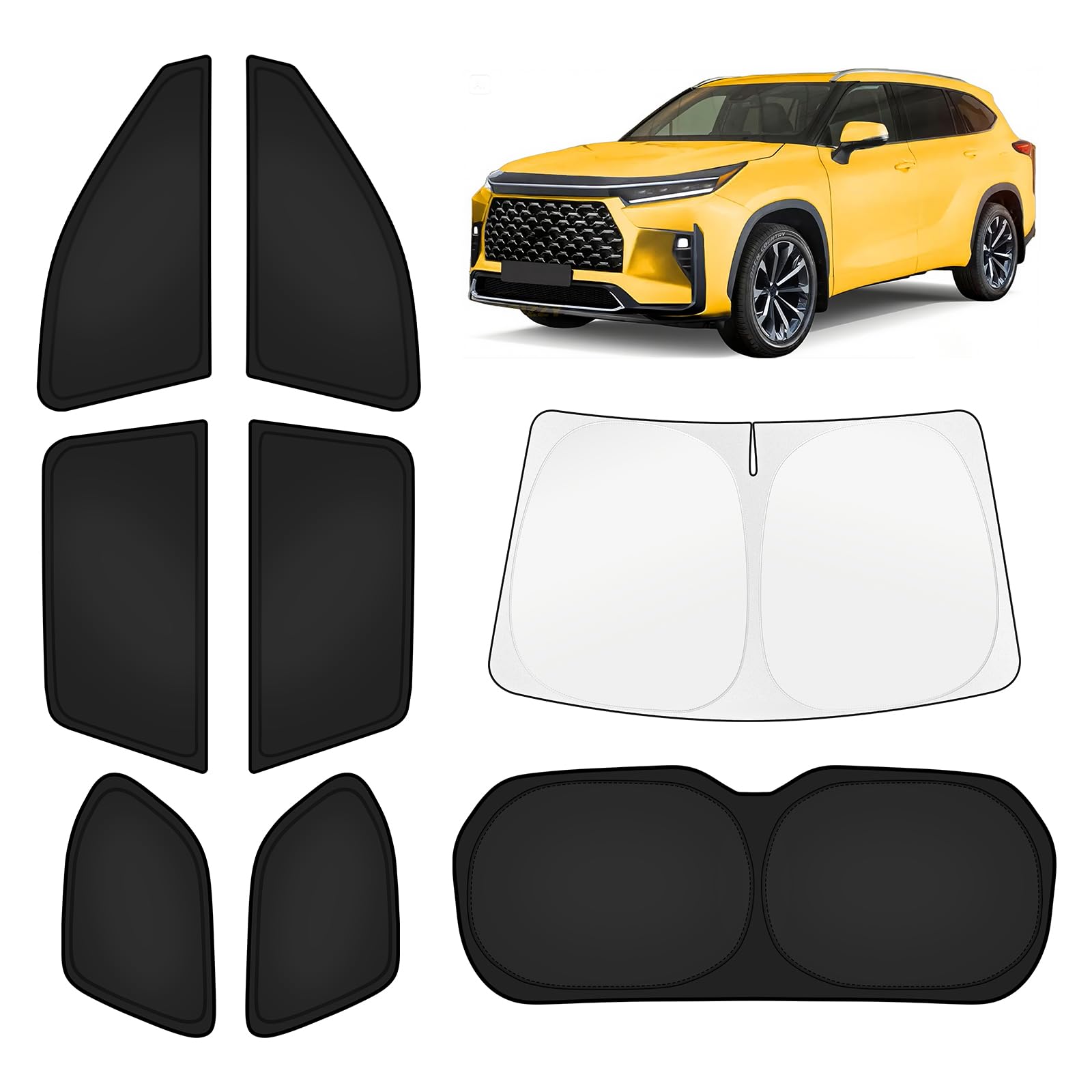 KUST Car Window Shades for Toyota Grand Highlander 2024-2025 2026 ...