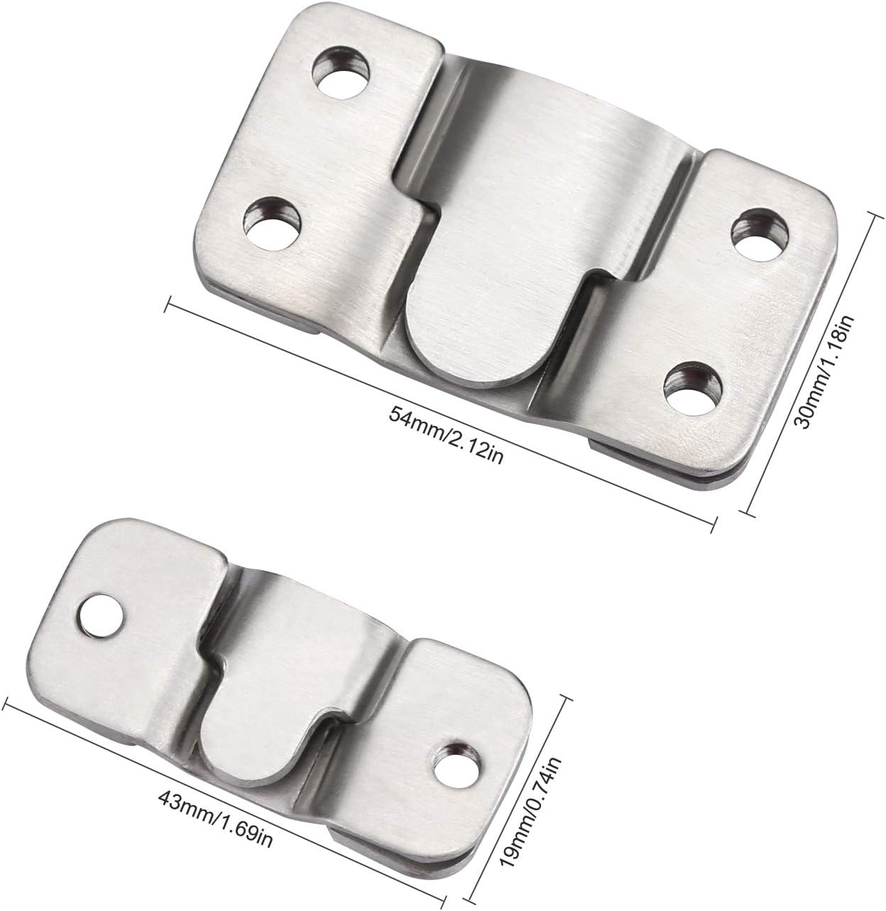 10 Pairs Flush Concealed Mount Brackets, Flush Mount Bracket, Bracket ...