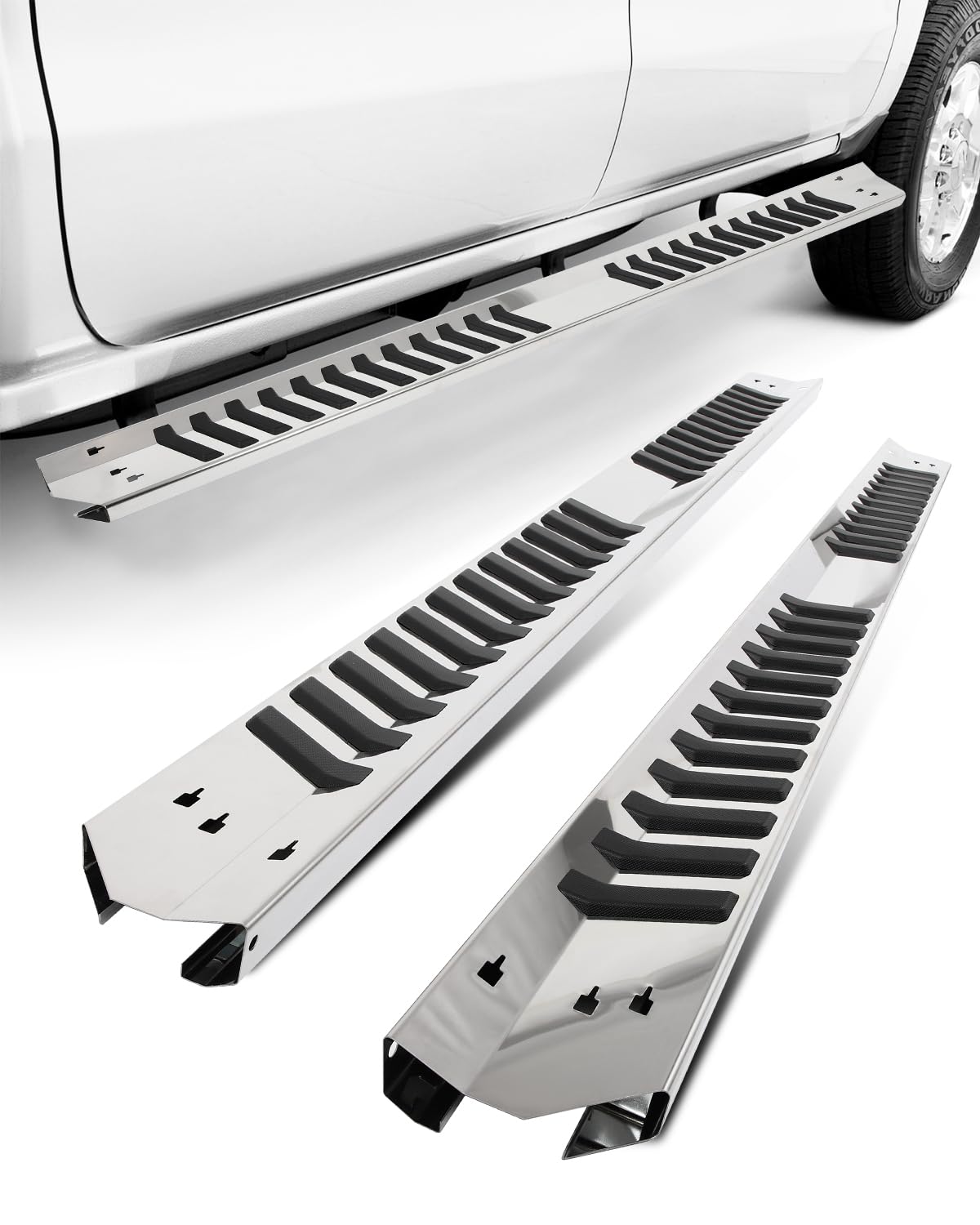 **FACTORY SEALED**OCPTY 6 Inches Running Boards, Steps Nerf Bars ...