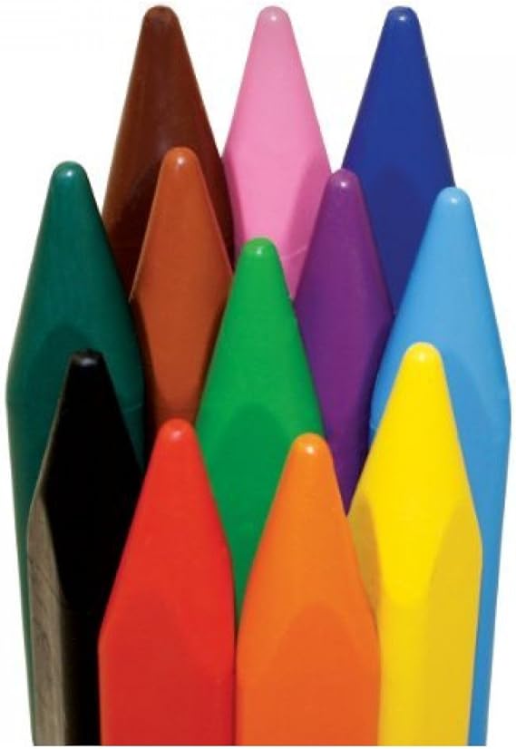 Amazon.com: Hexagon Crayons 12 pcs in one case: Toys & Games