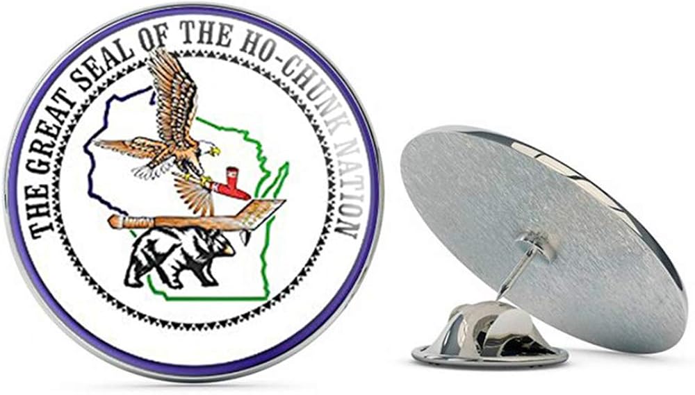 Amazon.com: NYC Jewelers Round Great Seal of The HO-Chunk Nation Logo ...