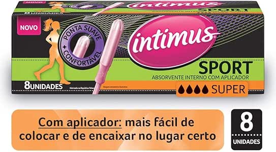 Intimus Absorvente Interno Sport Super, 8 unidades: Amazon.com.br ...