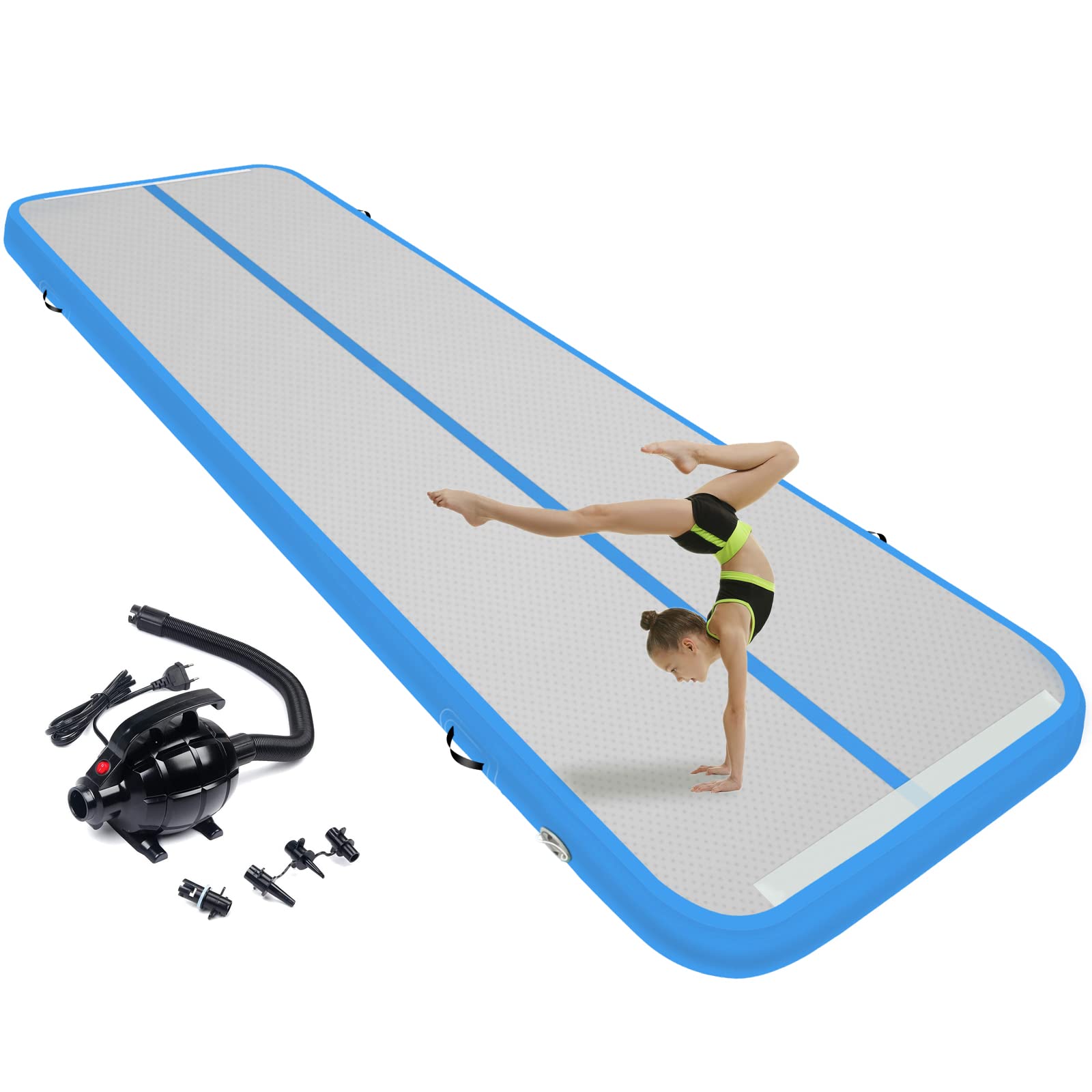 GYUEM Air Mat Tumble Track 10ft/13ft/16ft/20ft with Electric Air Pump ...