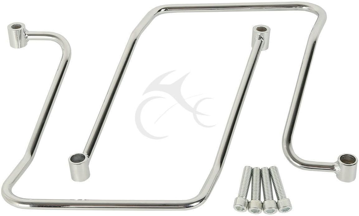 Amazon.com: TCMT Saddlebag Support Brackets Fits For Harley Dyna Fat ...