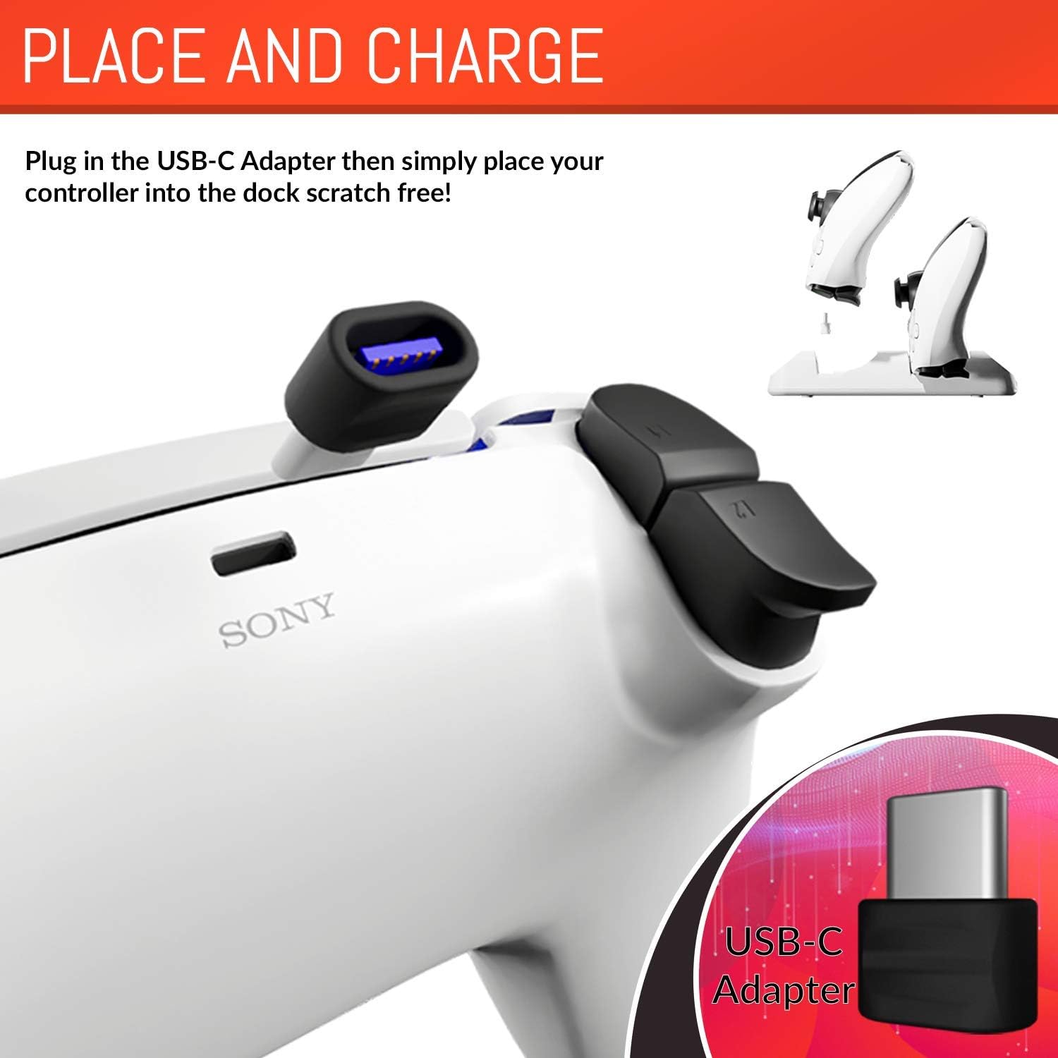 Orzly controller charger stand for Google Stadia works as dock for all ...