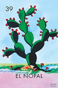 Amazon.com: 39 El Nopal Cactus Loteria Card Mexican Bingo Lottery Day ...