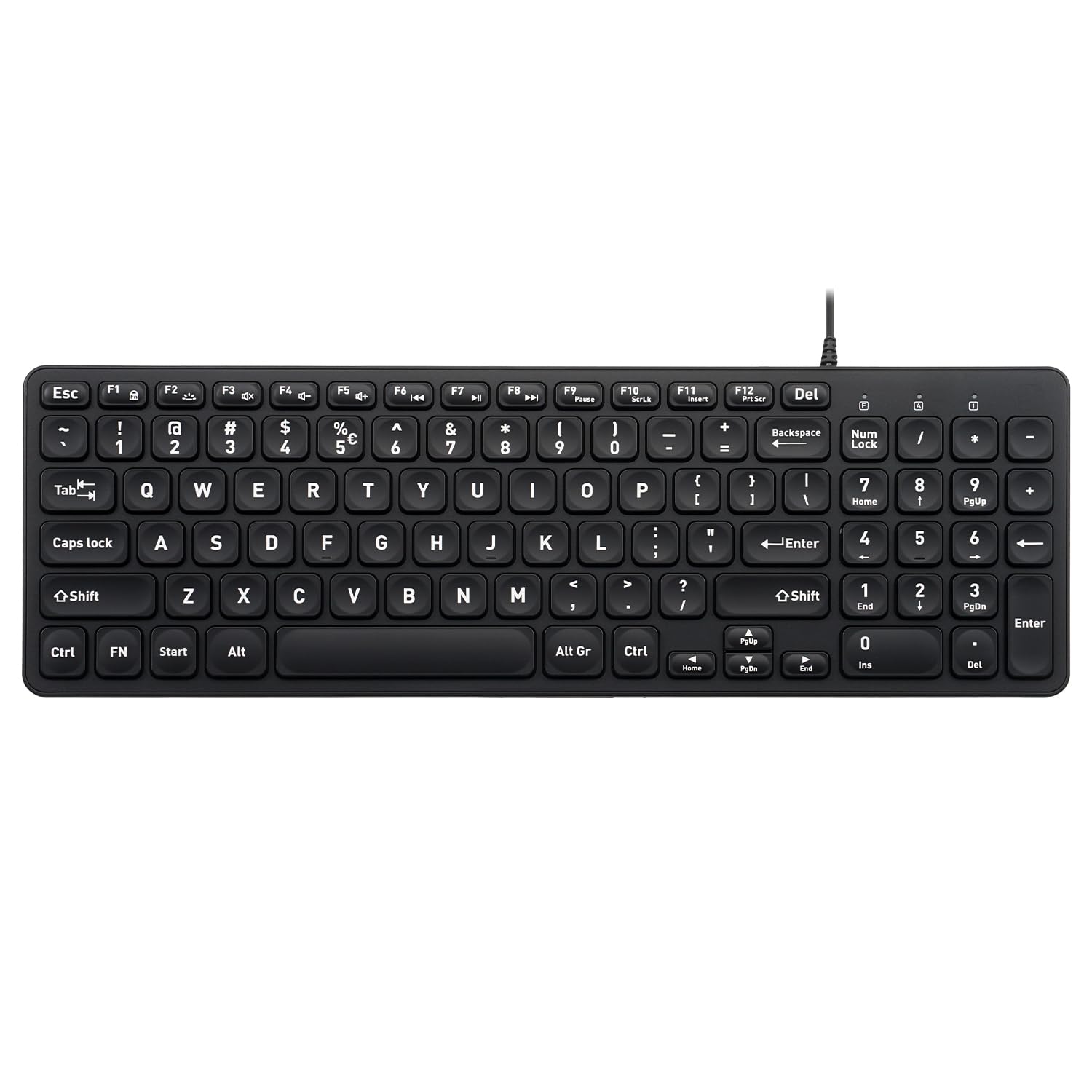 Perixx PERIBOARD-333B Wired Backlit USB Keyboard- X Type Scissor Keys ...