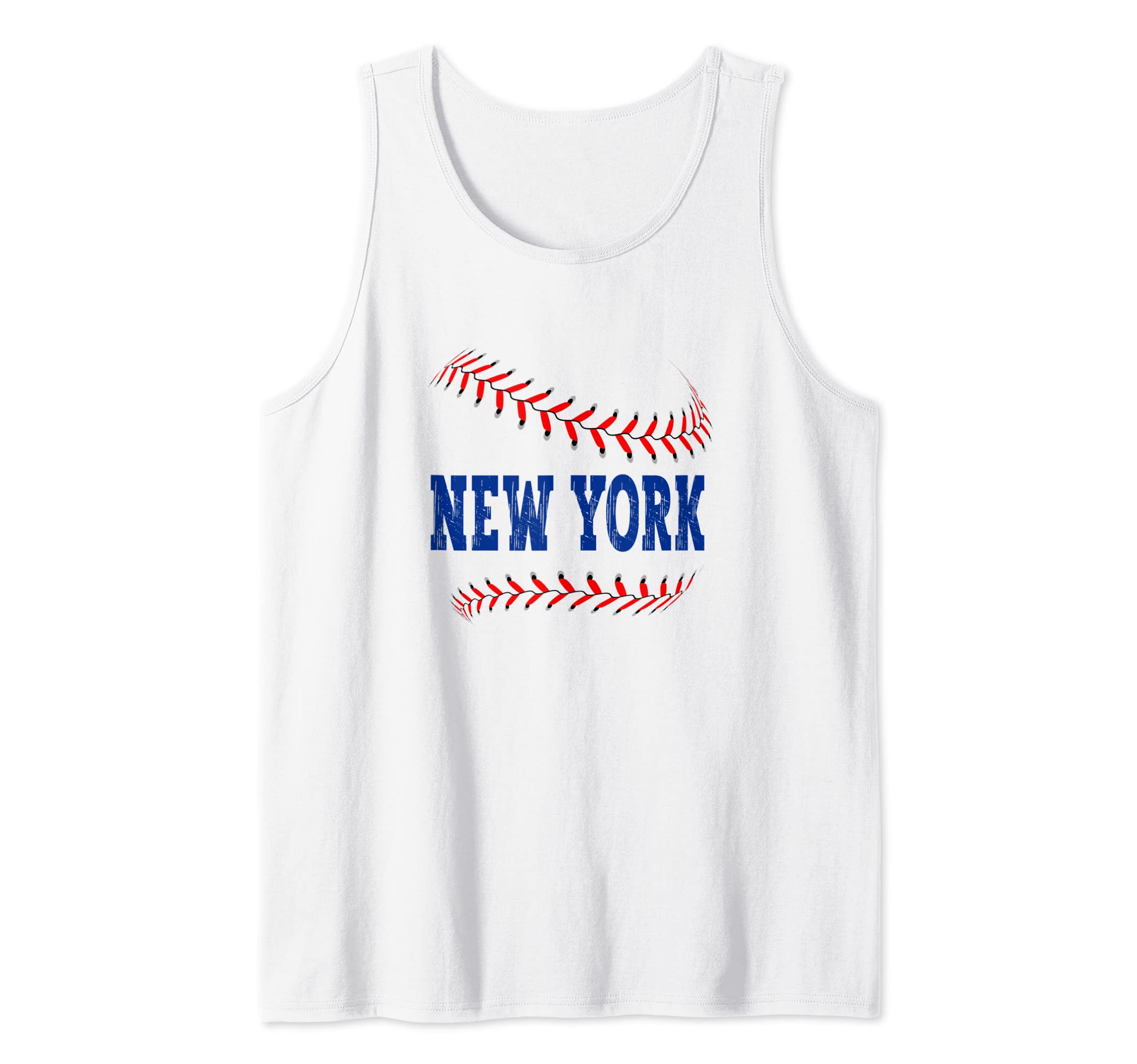 New York NY Vintage Baseball Retro Throwback Graphic Design Tank Top ...