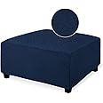 Amazon.com: NeColorLife Ottoman Cover Square Large Slipcover Stretch ...