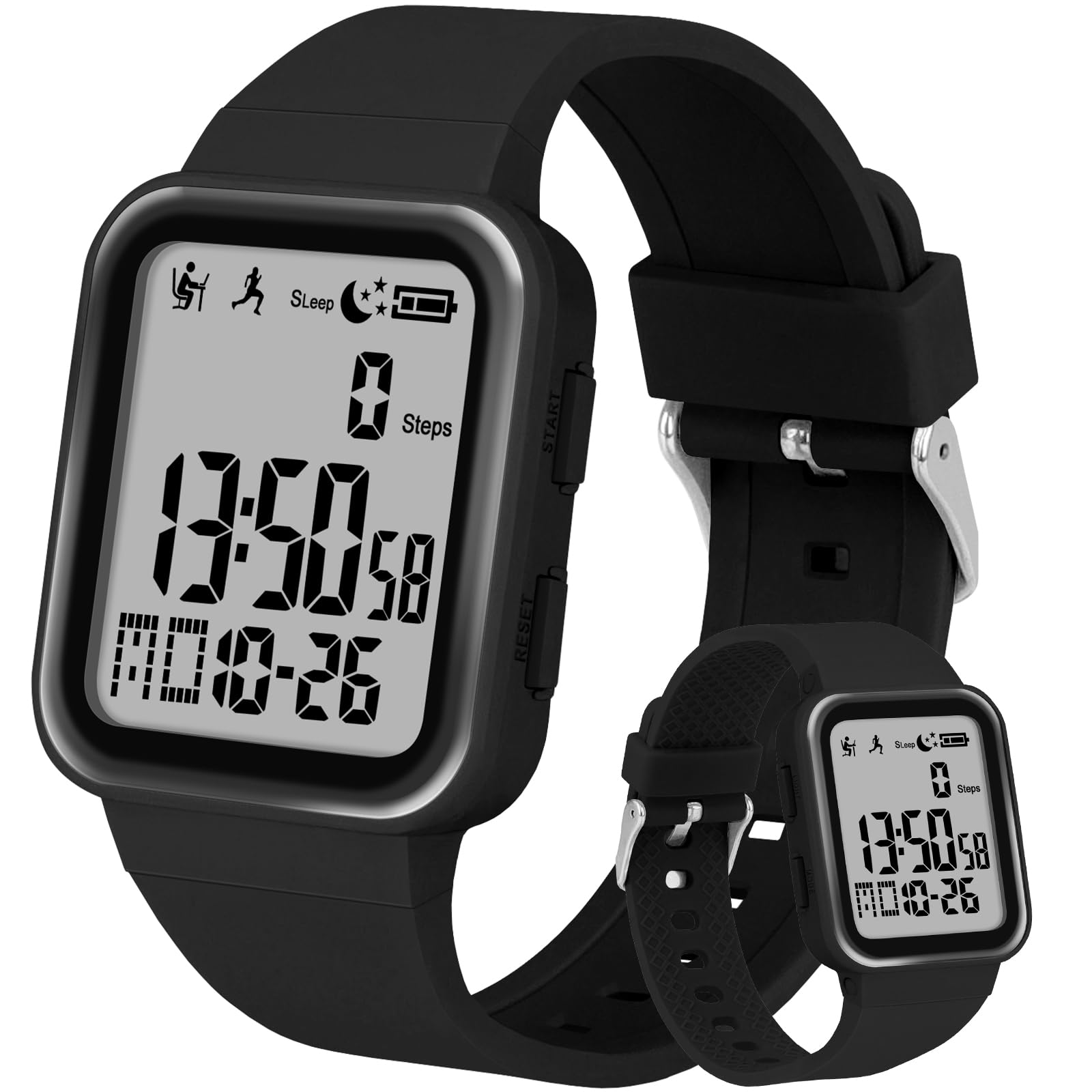Edillas Digital Watch for Mens Womens, Fitness Tracker with EL ...