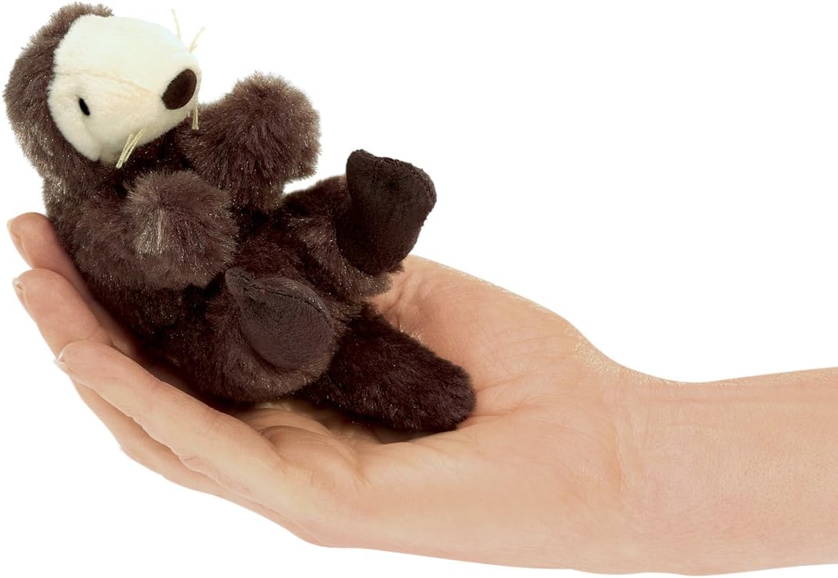Folkmanis Mini Sea Otter Finger Puppet: Amazon.co.uk: Toys & Games