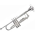 Amazon.com: Hawk WD-T313 Bb Trumpet with Case and Mouthpiece, Silver ...