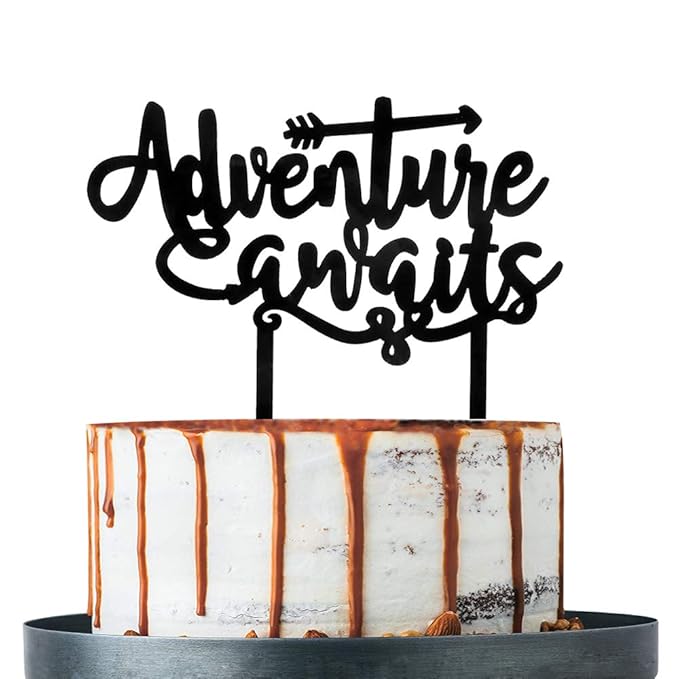 Adventure Awaits Cake Topper - Baby Shower / Travel Theme Party ...