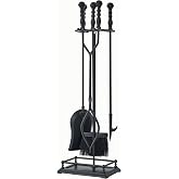 Amazon.com: Lichamp Fireplace Tools Set, 5-Pieces Indoor Outdoor Sturdy ...