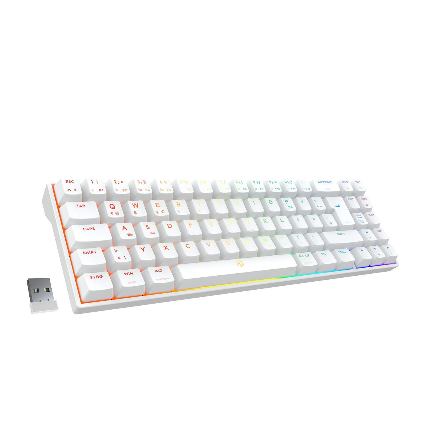 Mua DREVO Calibur V2 MAX Compact 71-Key Bluetooth 5.1 2.4G Wireless Wired RGB Mechanical Gaming ...