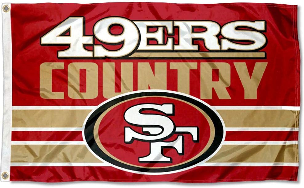 Amazon.com : WinCraft San Francisco 49ers 49er Country 3x5 Flag ...