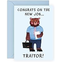 Amazon.com : CENTRAL 23 Coworker Leaving Card - 'New Job Traitor ...