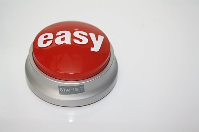 Staples Talking EASY BUTTON - Complete With Batteries: Amazon.co.uk ...