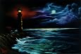 Amazon.com: Bob Ross Night Light Art Print Painting Poster 12x18 inch ...