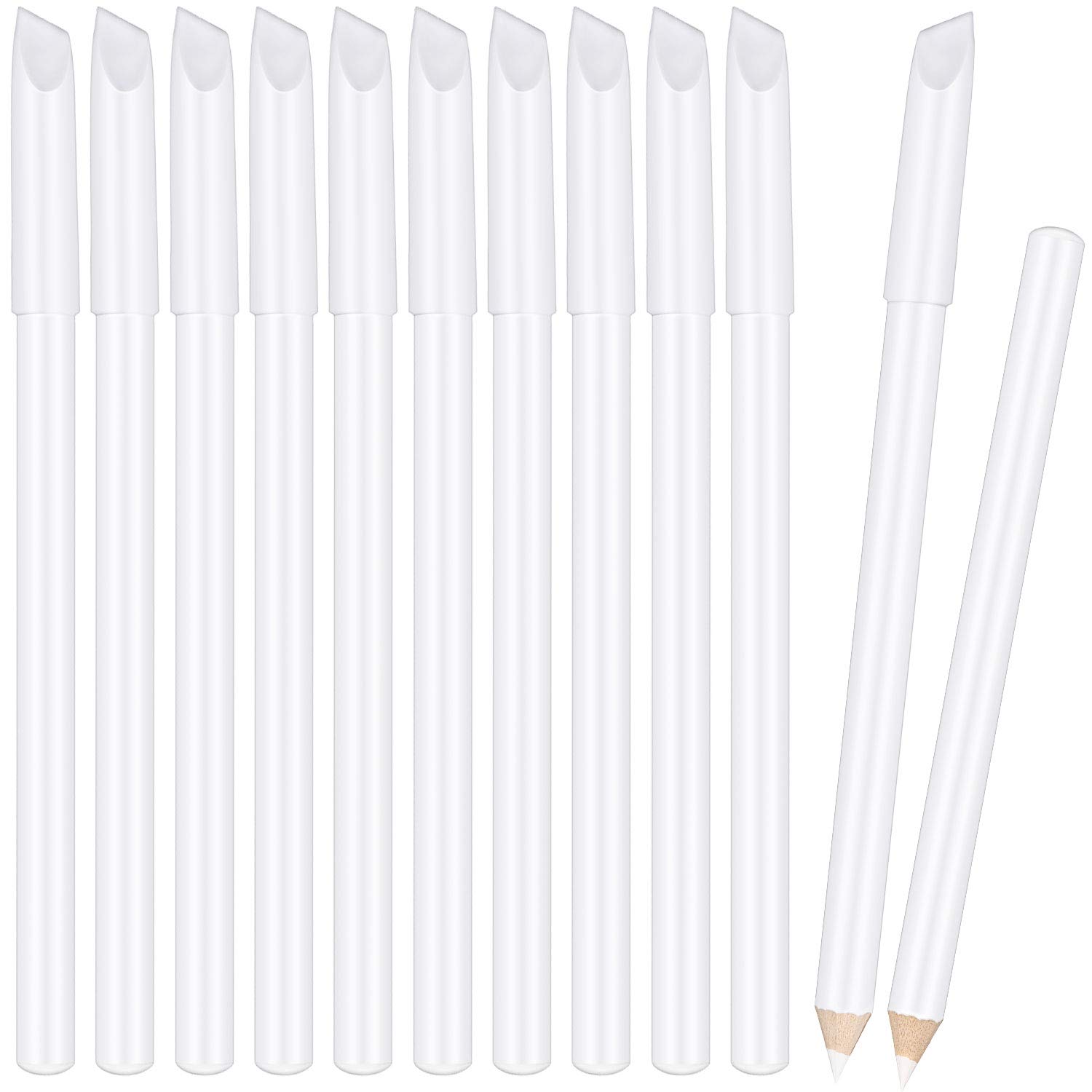 Amazon.com : 12 Pieces White Nail Pencil 2-in-1 Nail Whitening Pencils ...