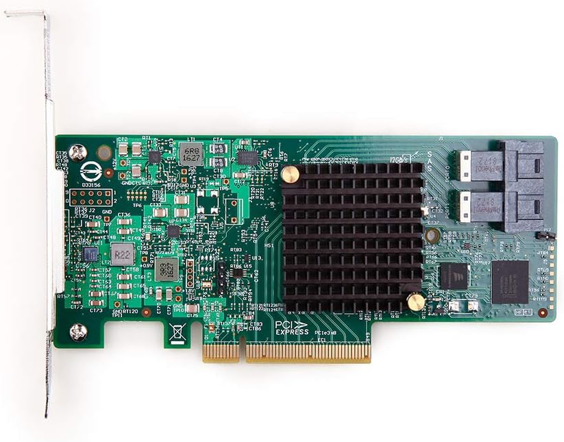 12G Internal PCI-E SAS/SATA HBA Controller Card, Broadcom’s SAS 3008 ...