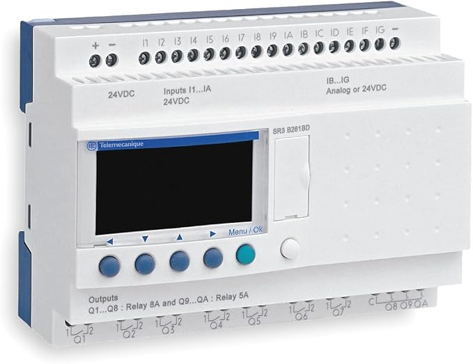 SCHNEIDER ELECTRIC 100-240-Vac SR2B201FU Zelio Sr2 20 I-O 100-240Vac - Electrical Equipment ...