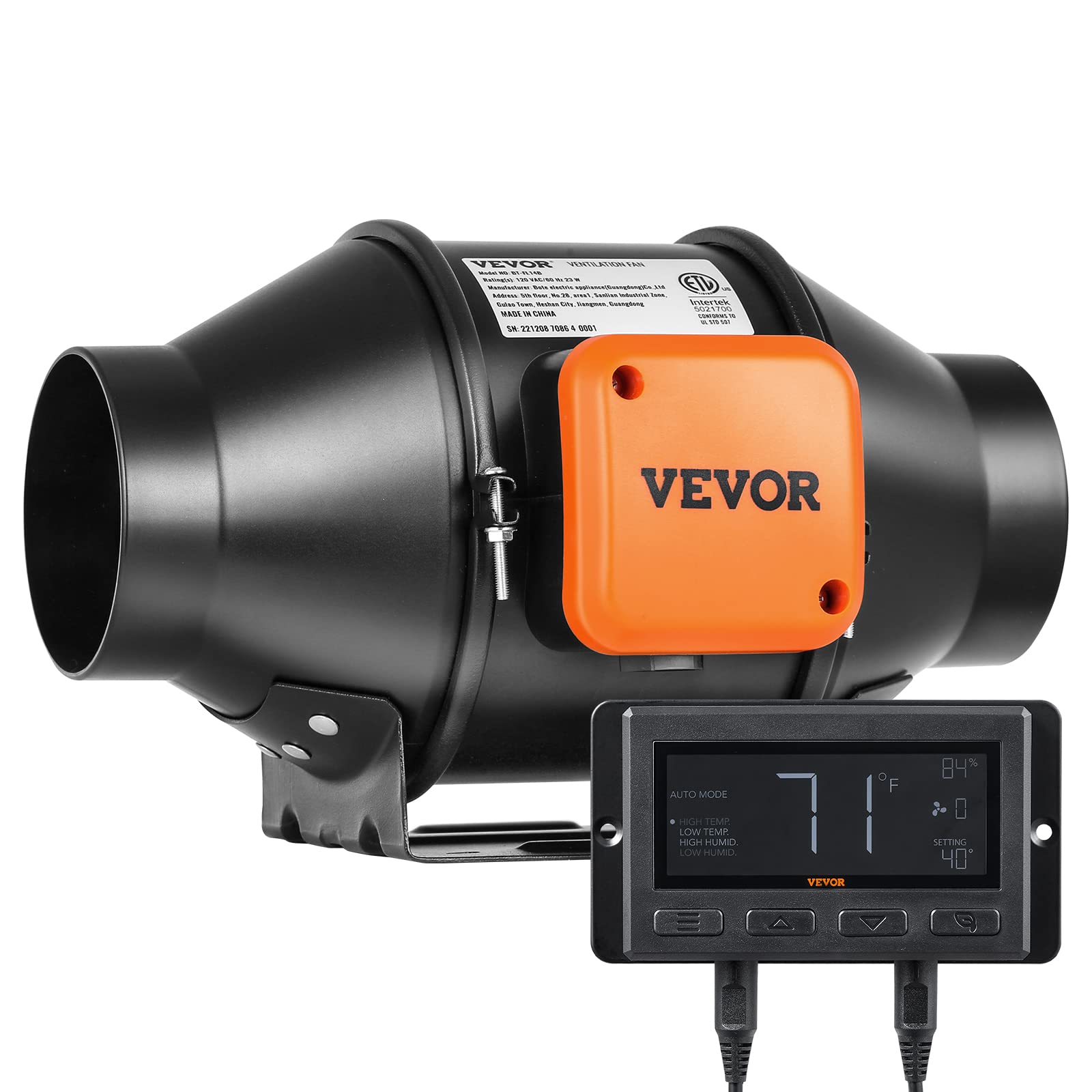 Mua VEVOR Inline Duct Fan, 4-Inch 205 CFM Quiet EC-motor Ventilation ...