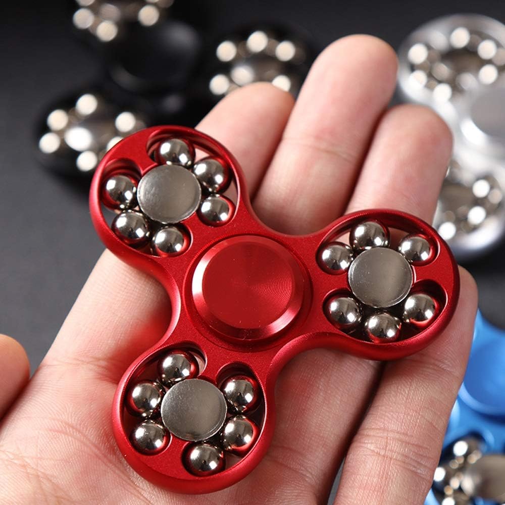 Color : Blue Fidget Hand Toys Focus Finger Spinning Toy for Kid and ...