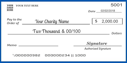 Custom Giant Fake Check, Made of 3mm PVC Foam Board, Large Novelty ...