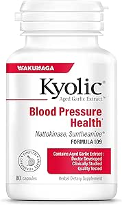 Amazon.com: Kyolic Aged Garlic Extract Formula 109, Blood Pressure ...