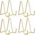Amazon.com: Decolore 4 Pack 4 Inch Display Stands Gold Plate Stands ...