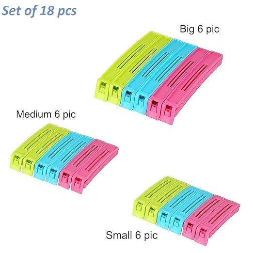 Buy KitchenFest Air Tight Small, Medium, Large Plastic Packet Food ...