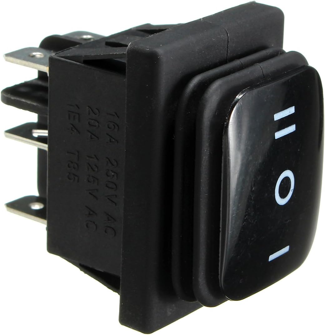 ILS – 12V Waterproof 6Pin DPDT Locking ON-OFF-ON Rectangle Rocker ...