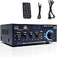 Amazon.com: Stereo Home Audio Amplifier Receiver AK45, 600W Bluetooth 5.0 HiFi Stereo Power ...