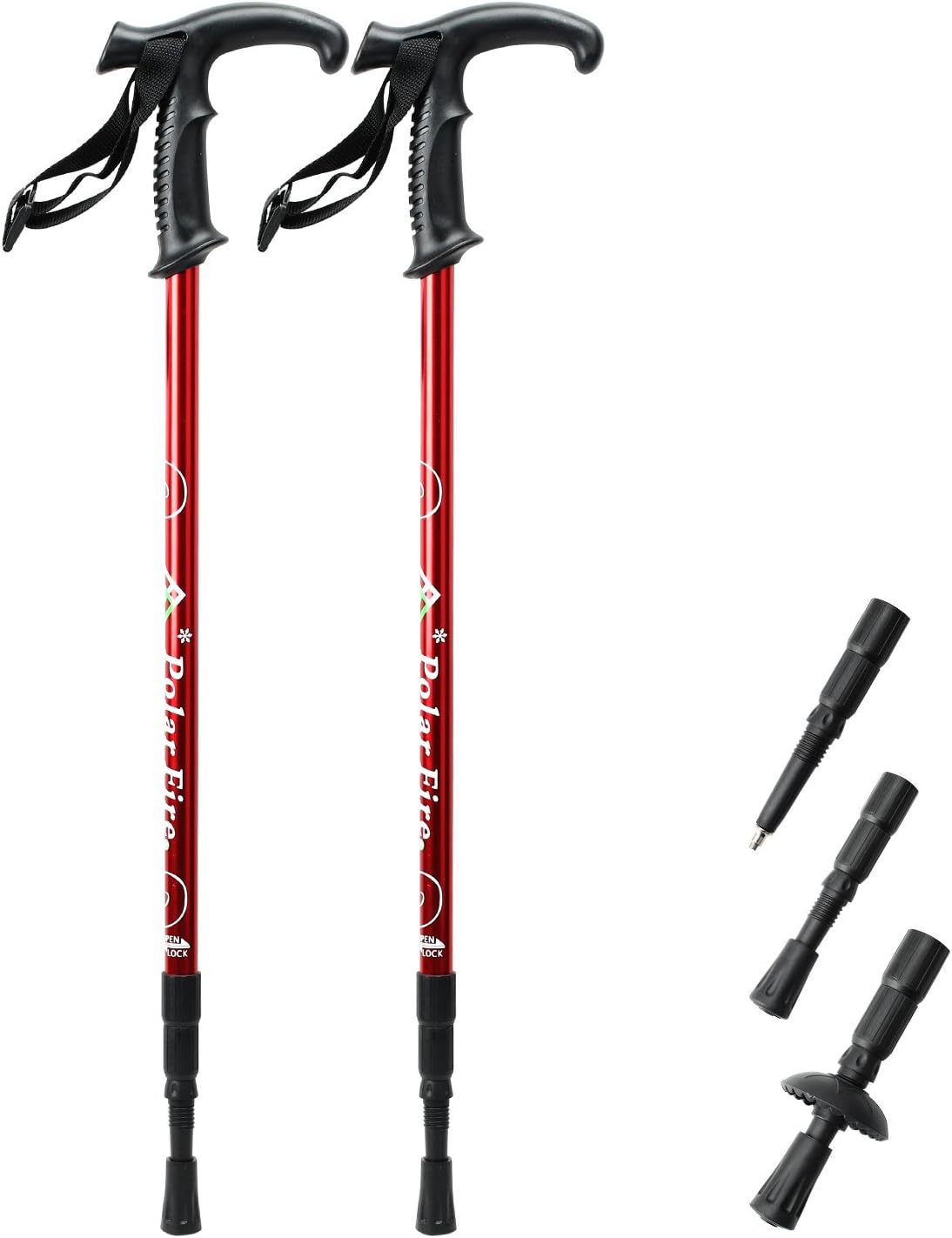 Polar Fire Trekkingstöcke Wanderstöcke Verstellbare Teleskopstöcke für ...