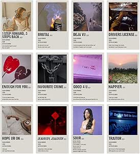 Amazon.com: Minimalist Aesthetic Poster Print Pack For Music Wall ...