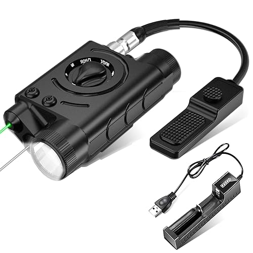 Multi-Function 1000 Lumens Tactical Flashlight and Green/IR Laser Sight ...