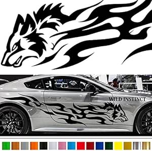 Wolf car Sticker car Vinyl Side Graphics wa27 car vinylgraphic Car ...