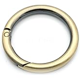 Amazon.com: CRAFTMEMORE 2pcs 1 1/2 Inch O Rings Snap Clip Spring ...