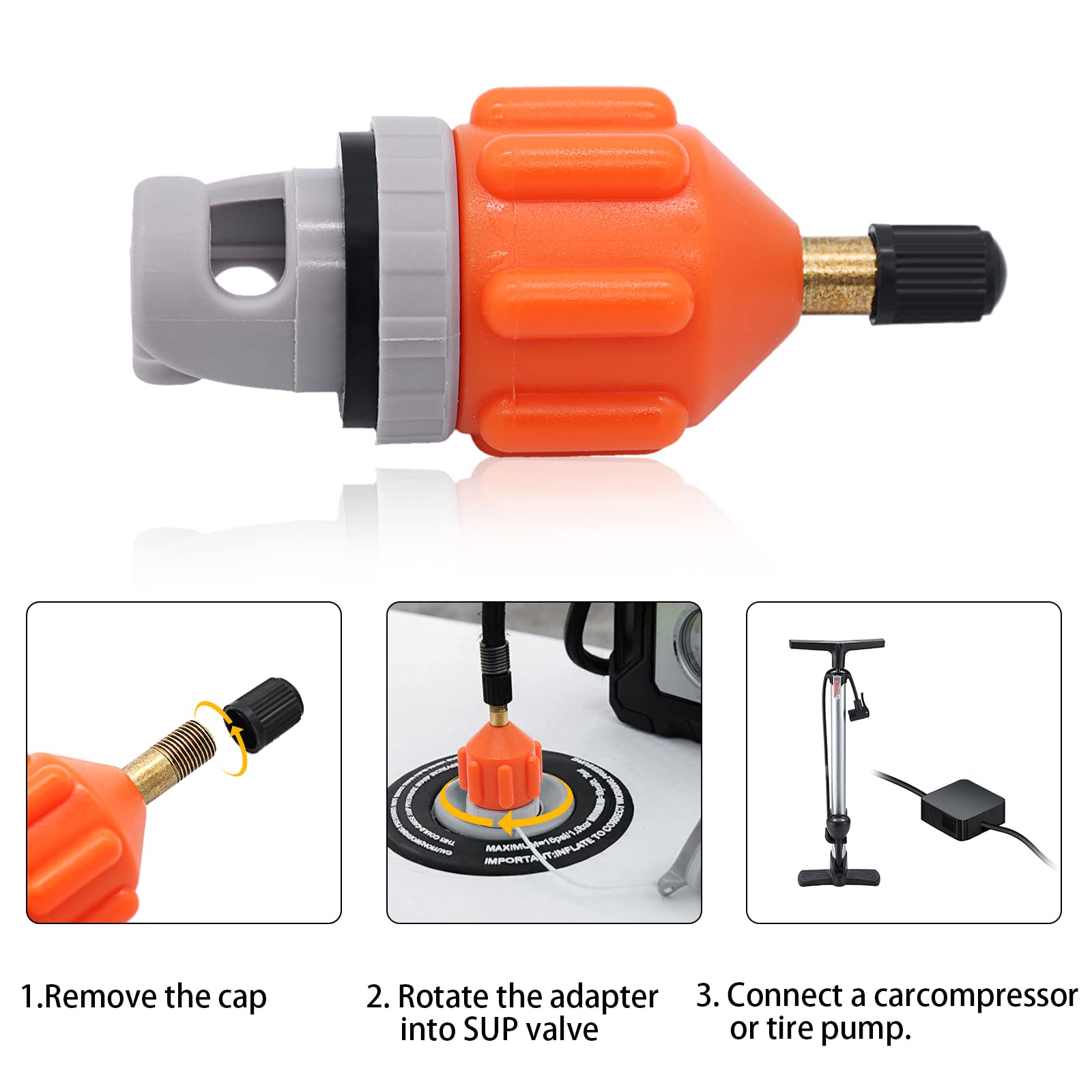 Mua 2PACK Inflatable Stand Up Paddleboard (SUP) Pump Adaptor -Universal ...