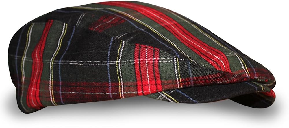 Amazon.com : Plaid Flat Golf Cap: 'Par 5' : Clothing