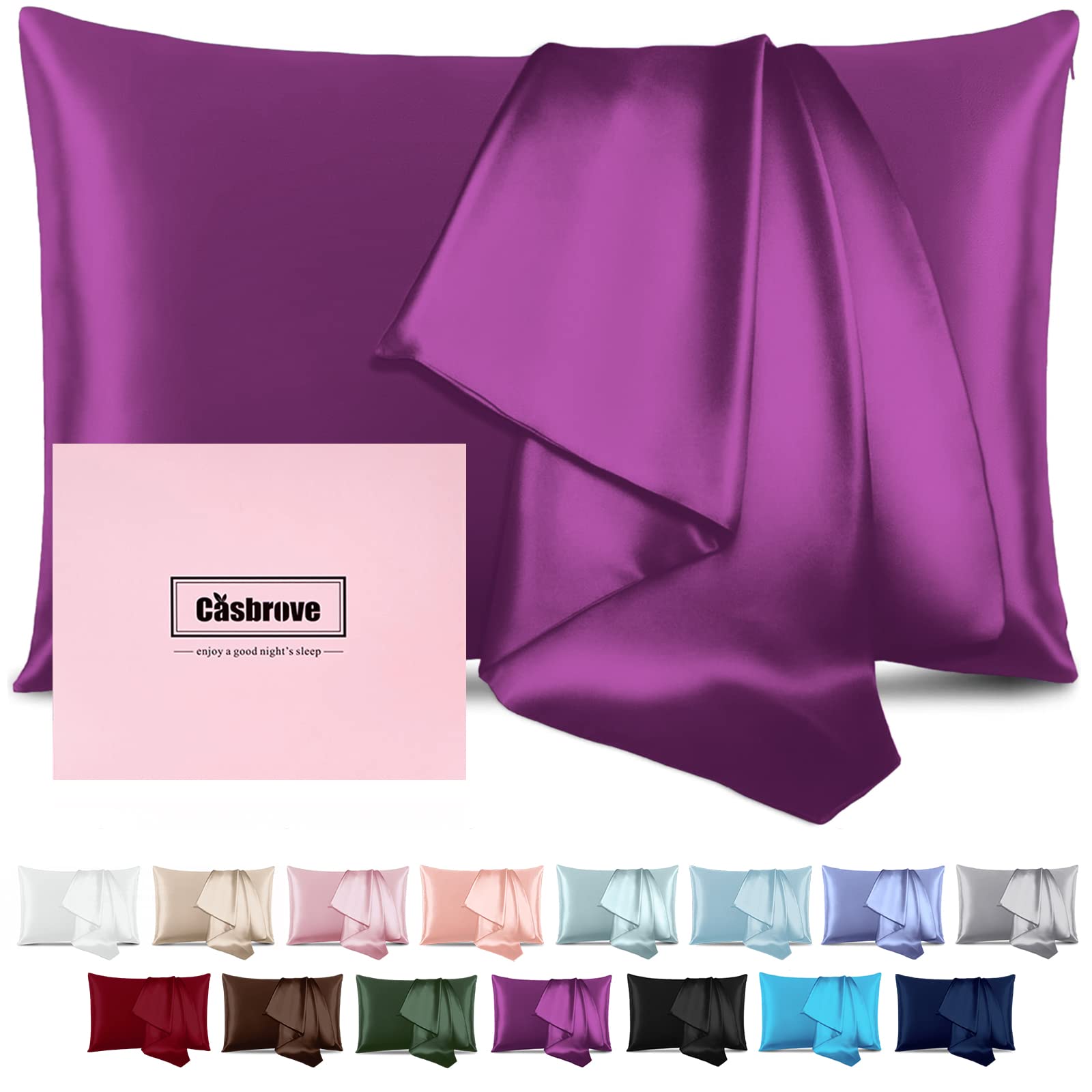 Silk Pillowcase for Hair and Skin Mulberry Silk Pillowcase Soft ...