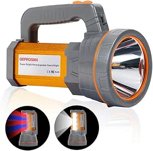 Super Bright USB Rechargeable LED Torch Handheld Spotlight Flashlight ...