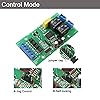PGFUN 6-36V DC Motor Forward and Reverse Relay Module with Din 35-Rail ...