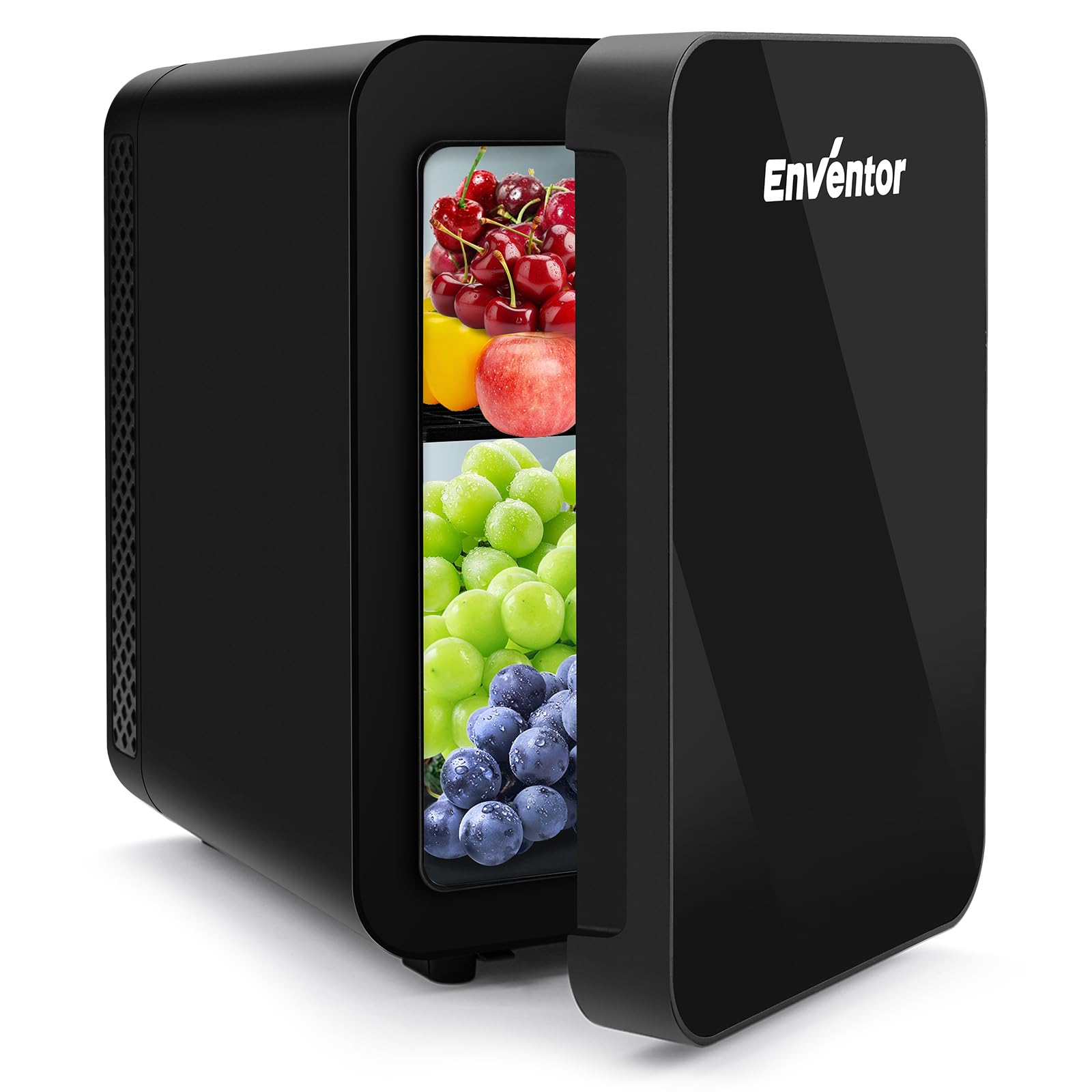 Enventor Mini Refrigerator Skincare Fridge 4L Portable AC+DC Power Cooler & Warmer, for Bedroom ...