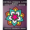 Extra Thick Line Easy Coloring Book: 30 Simple Pattern Pages Suitable ...