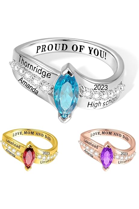 Nursing School Graduation Rings Amazon.com: AILIN Personalized